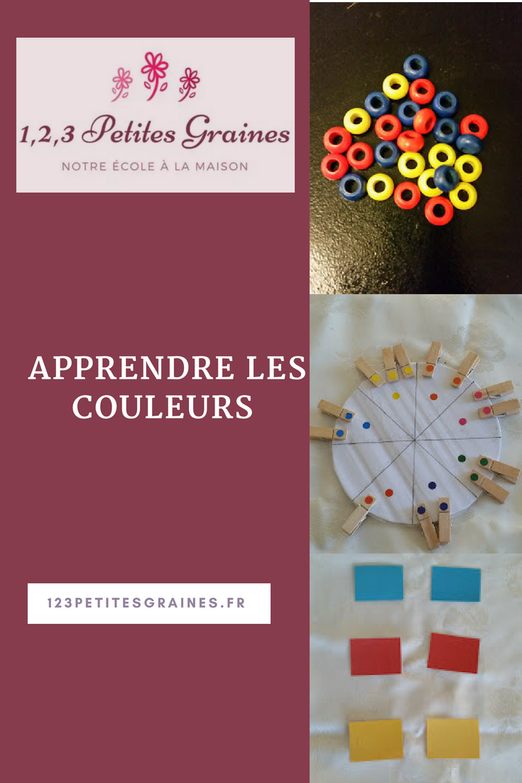 Apprendre les couleurs - 1,2,3 petites graines