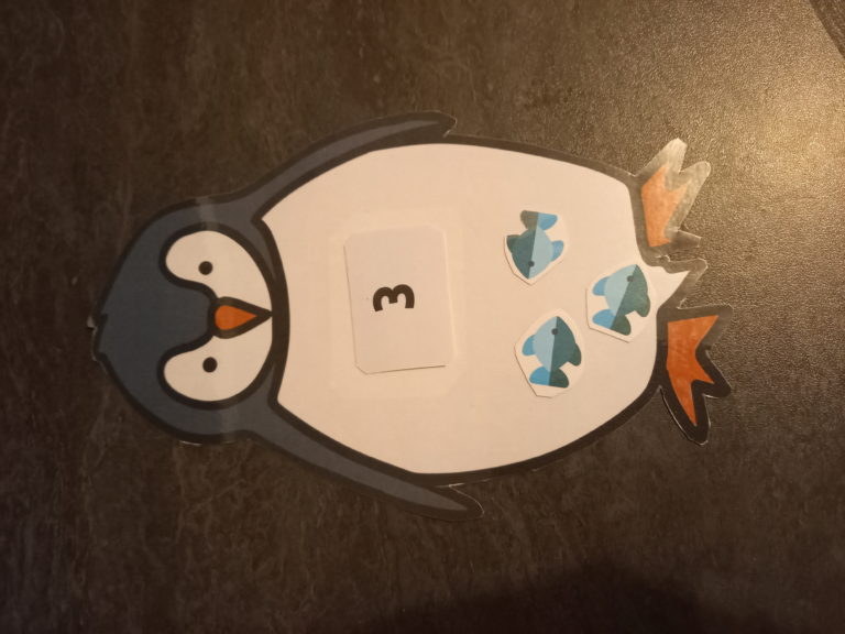 Compter avec les pingouins en maternelle - 1,2,3 petites graines